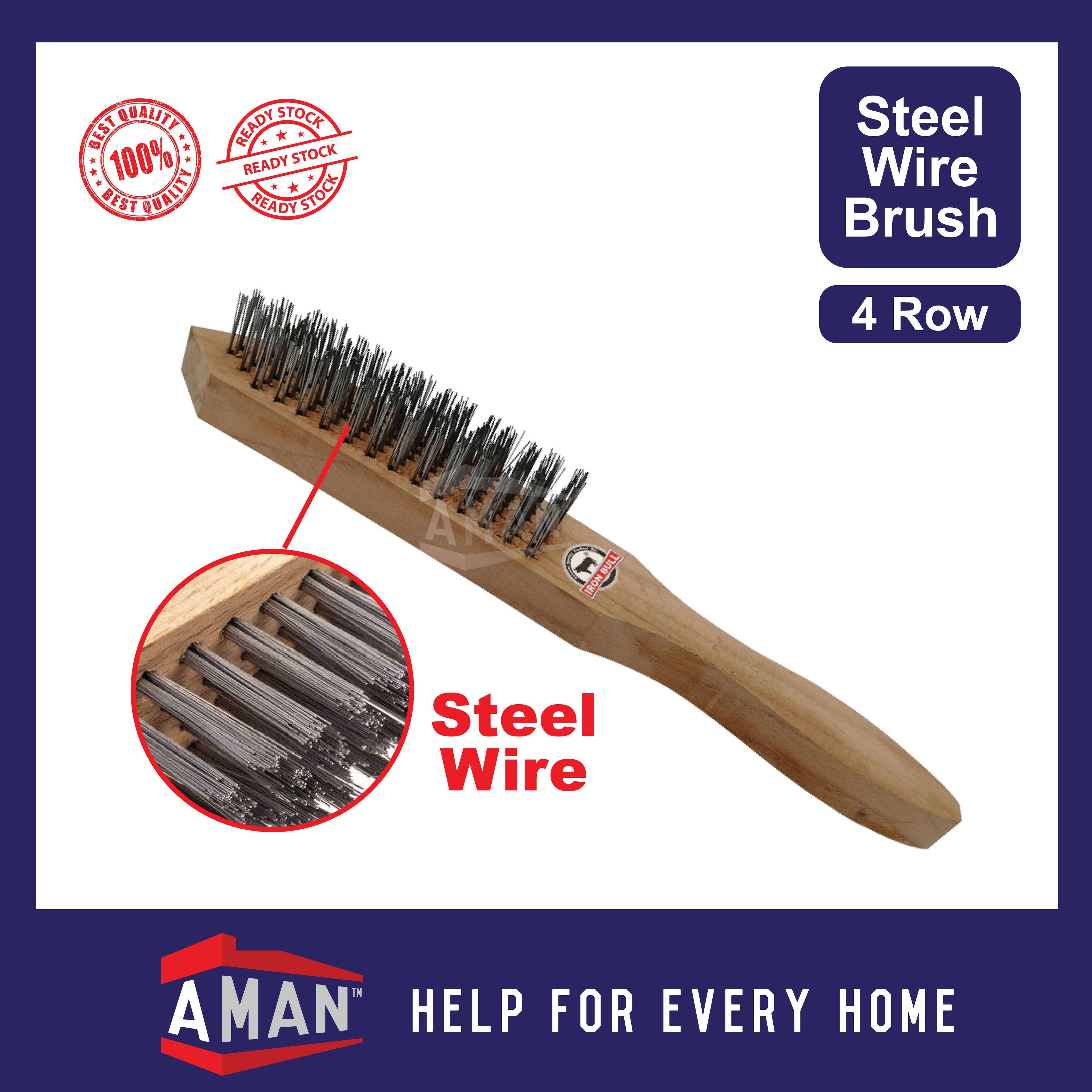 Brass Wire Brush Steel Wire Brush Rust Edge Clean Removal Berus Besi ...