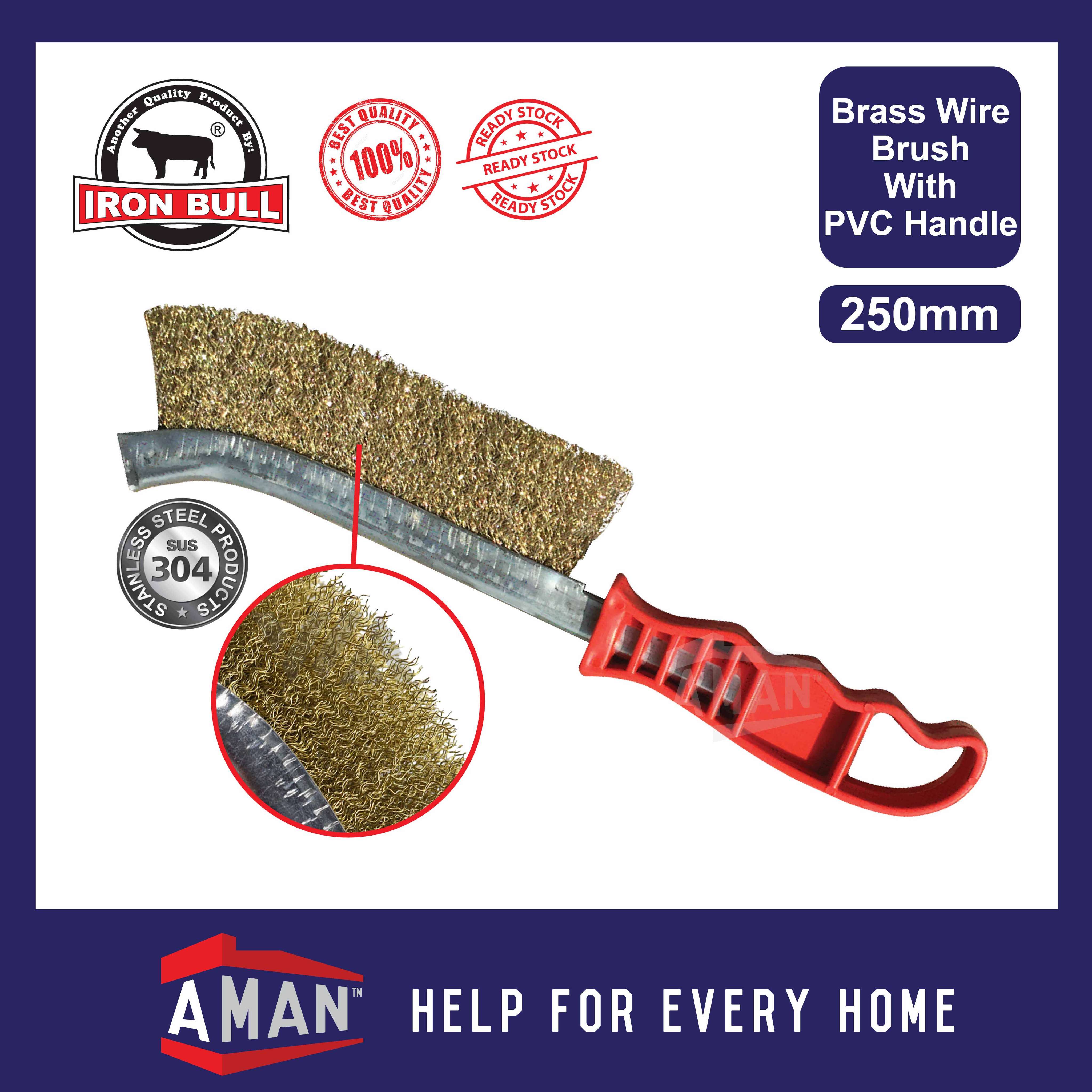 Brass Wire Brush Steel Wire Brush Rust Edge Clean Removal Berus Besi ...