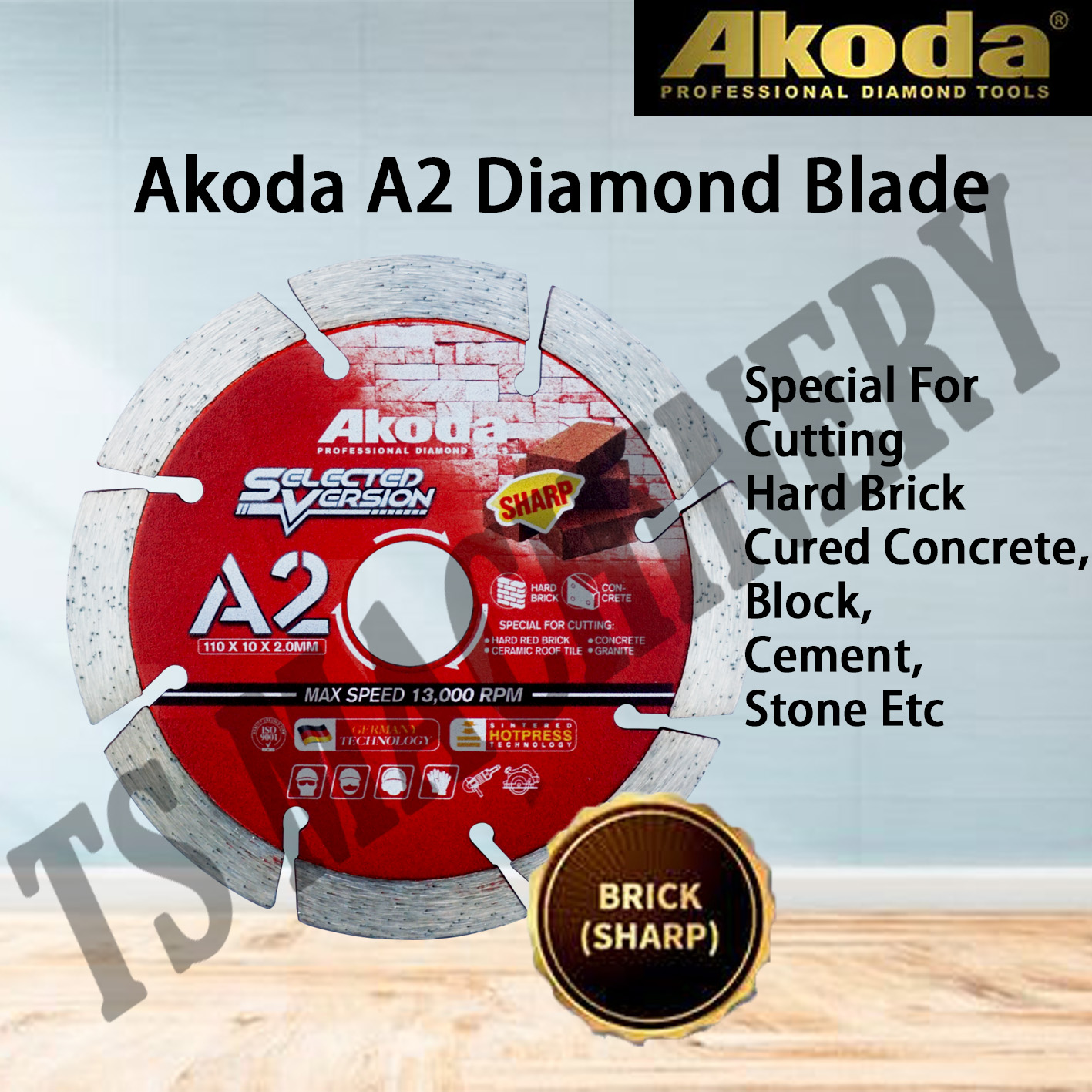 [𝐎𝐑𝐈𝐆𝐈𝐍𝐀𝐋]Akoda Heavy Duty Diamond Cutting Blade A1, A2, A3, A4, A5, A7 ...