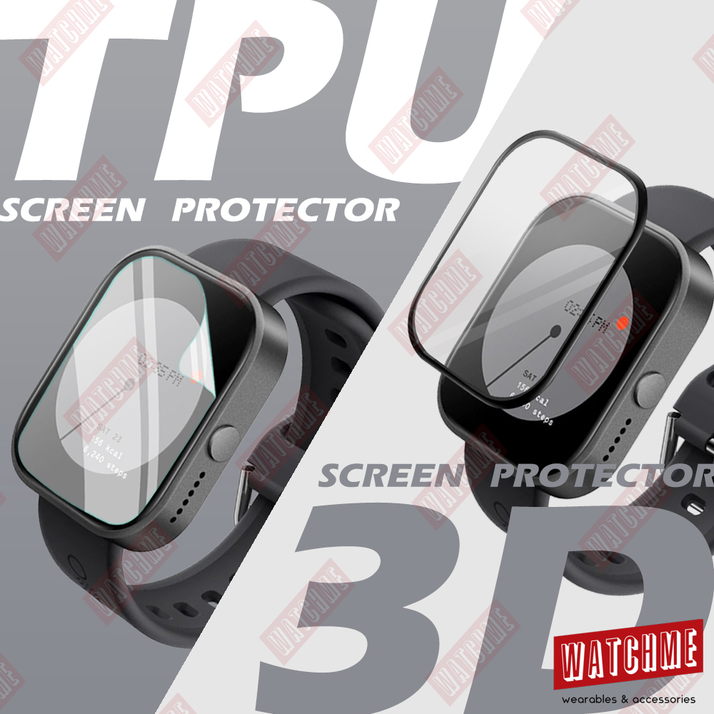 Nothing CMF Watch Pro Screen Protector, 3D Full Cover PMMA, TPU Soft Film (smartwatch ...