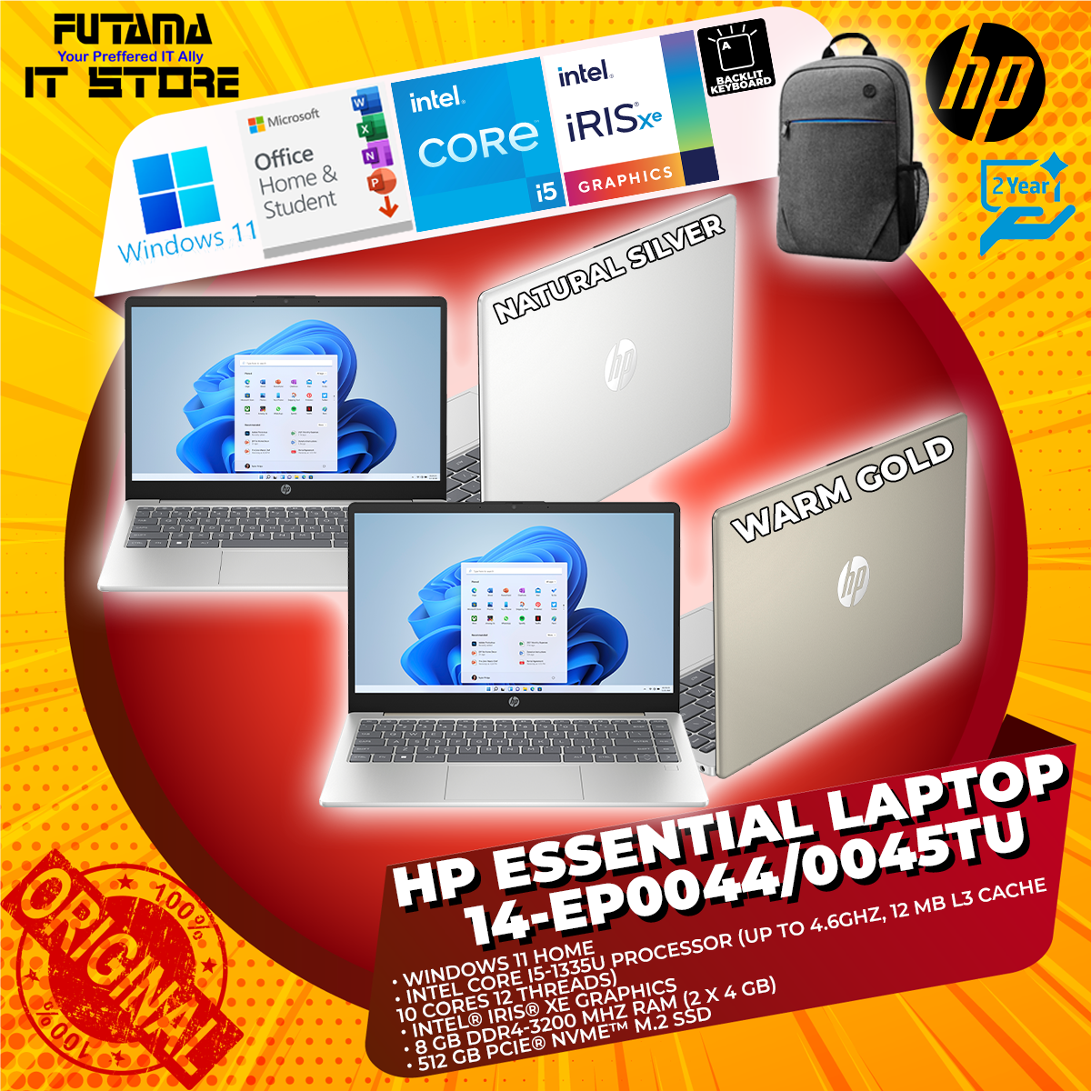HP 14" Essential Laptop Series 14-ep0044TU/ep0045TU - (Intel Core i5 ...