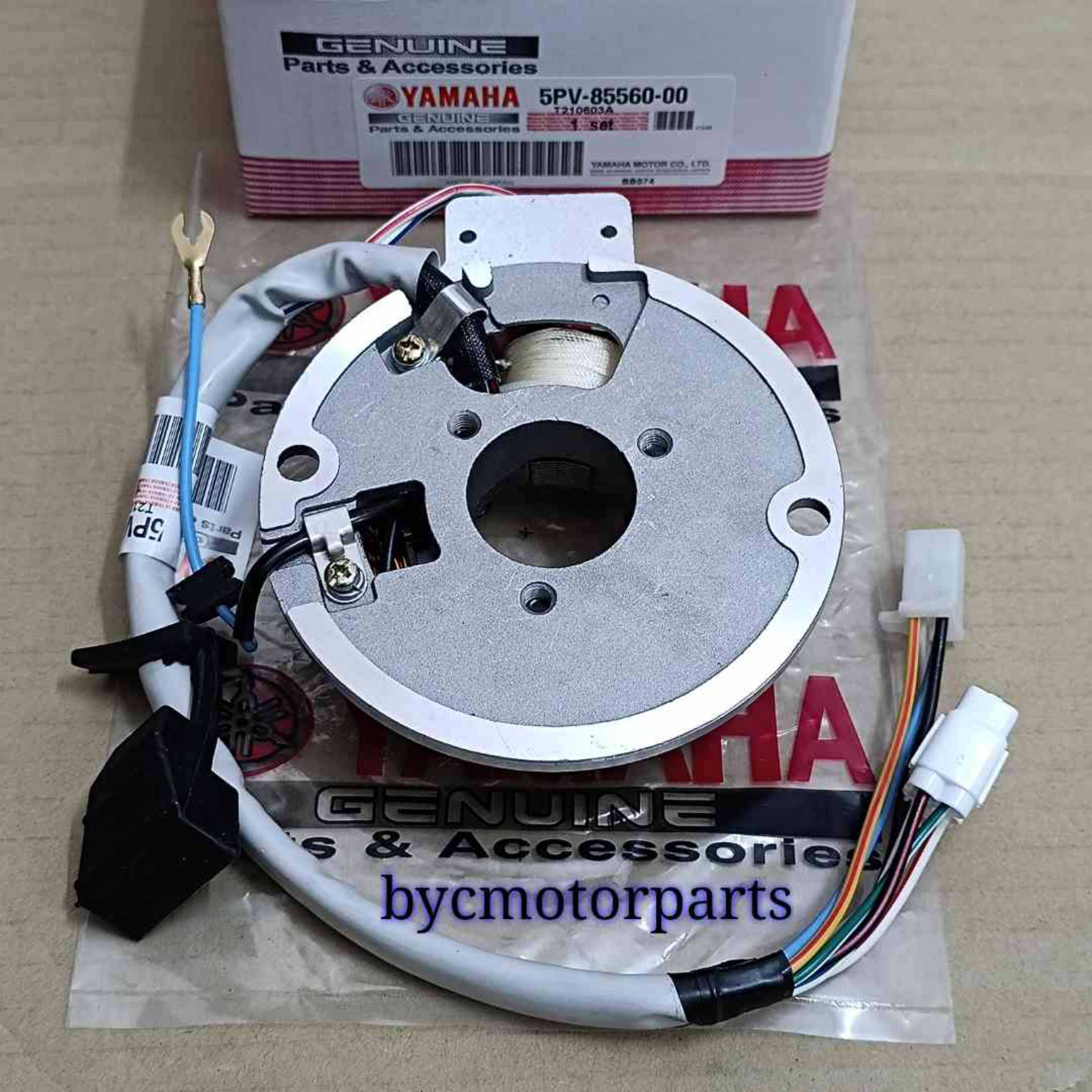 YAMAHA RXZ CATALYZER CATAL 5PV-85560-00 STATOR COIL WITH PLATE SET FUEL ...