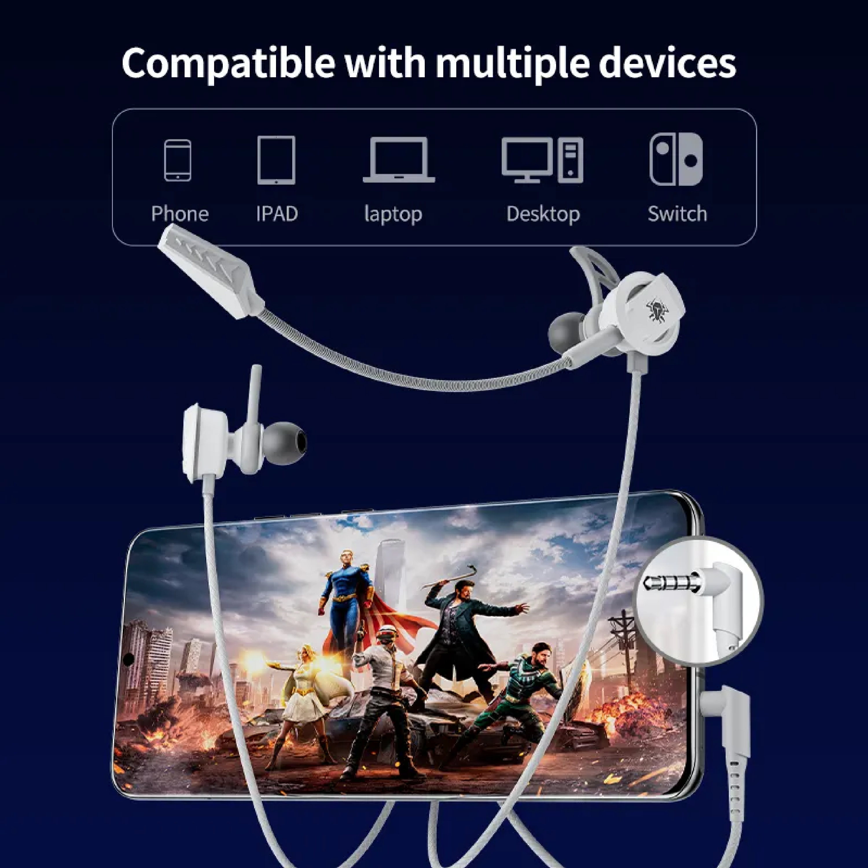 Plextone Xmowi RX3 Pro Cyberpunk Gaming Earphone Headset In-ear Earbud ...