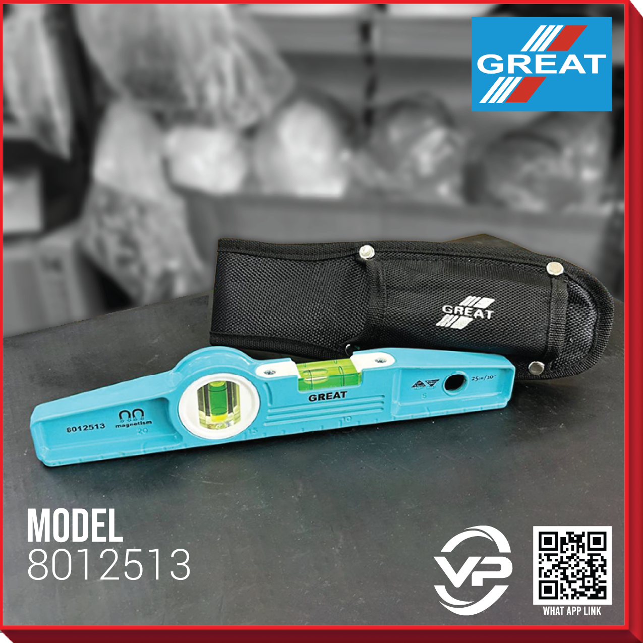 GREAT 10" MAGNETIC WATER LEVEL WITH POUCH-8012513/GREAT WATER LEVEL ...