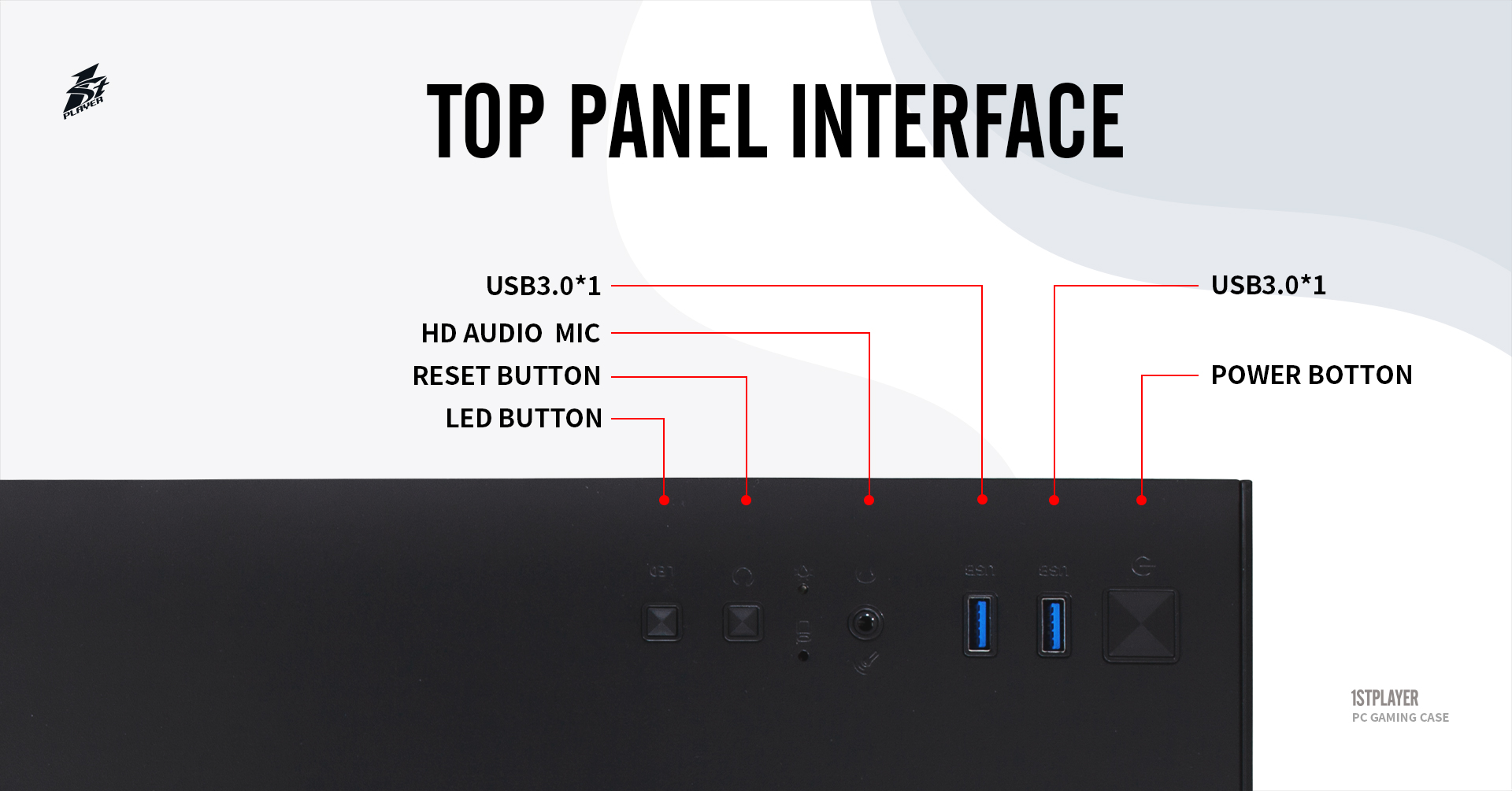 1st Player MV5-TP Black | Micro ATX Double Sided Tempered Glass Gaming ...