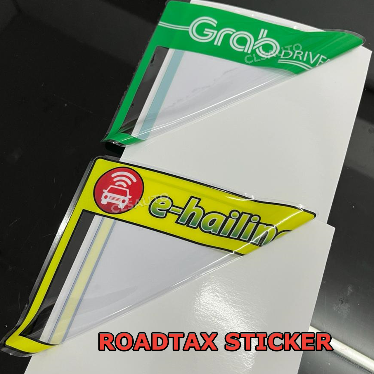 E-Hailing 15x15cm Driver Sticker Car Ehailing E hailing Bezza Myvi ...