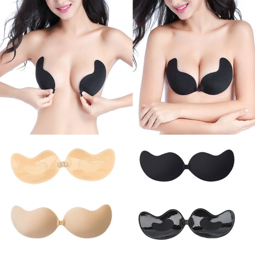 KND Mango Bra Nubra Silicone Nu Bra Seamless Push Up Bra Dress Gown 隐形胸衣 | Shopee Malaysia