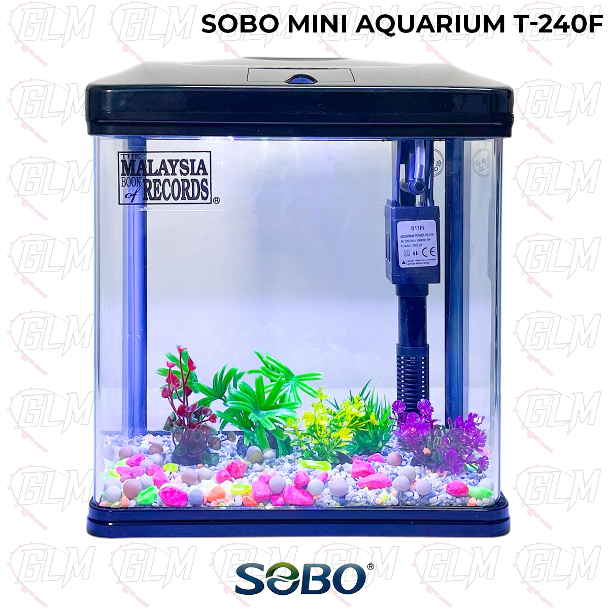 SOBO T-240F Mini Aquarium Fish Tank Set Lengkap (Pump, Filter, Led Light)L, J | Shopee Malaysia