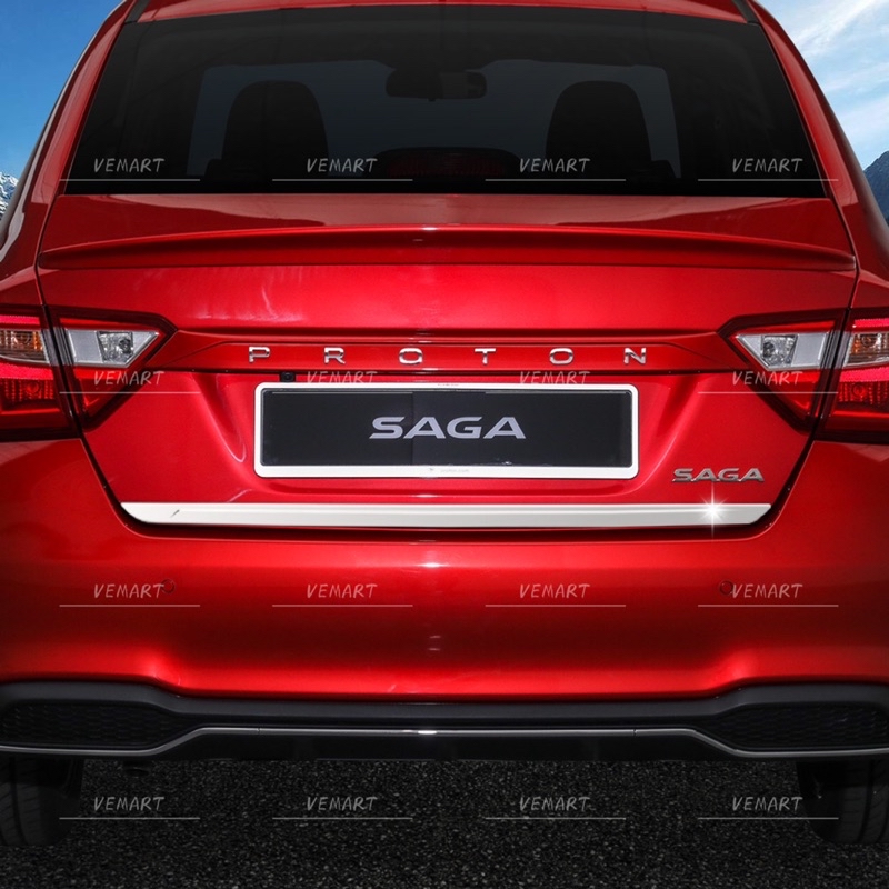 Vemart proton saga VVT mc1 mc2 2016-2024 chrome tail gate trim garnish ...