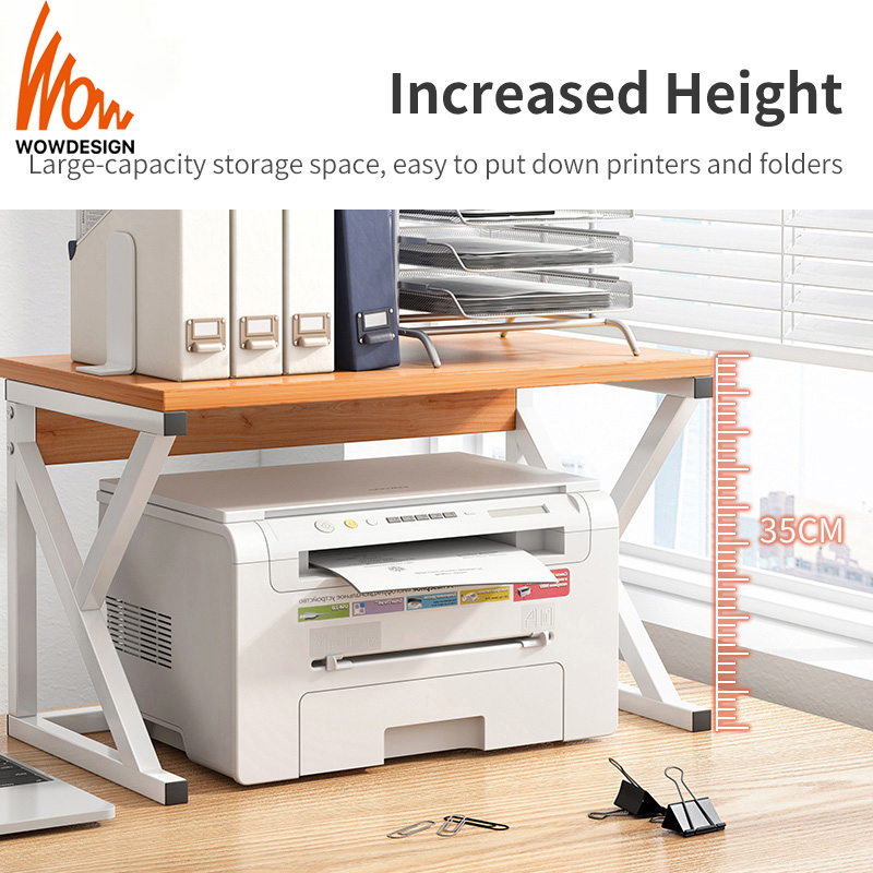 Printer Rack Multi-Layer Printer Shelf Desk Organizer Document Rack ...