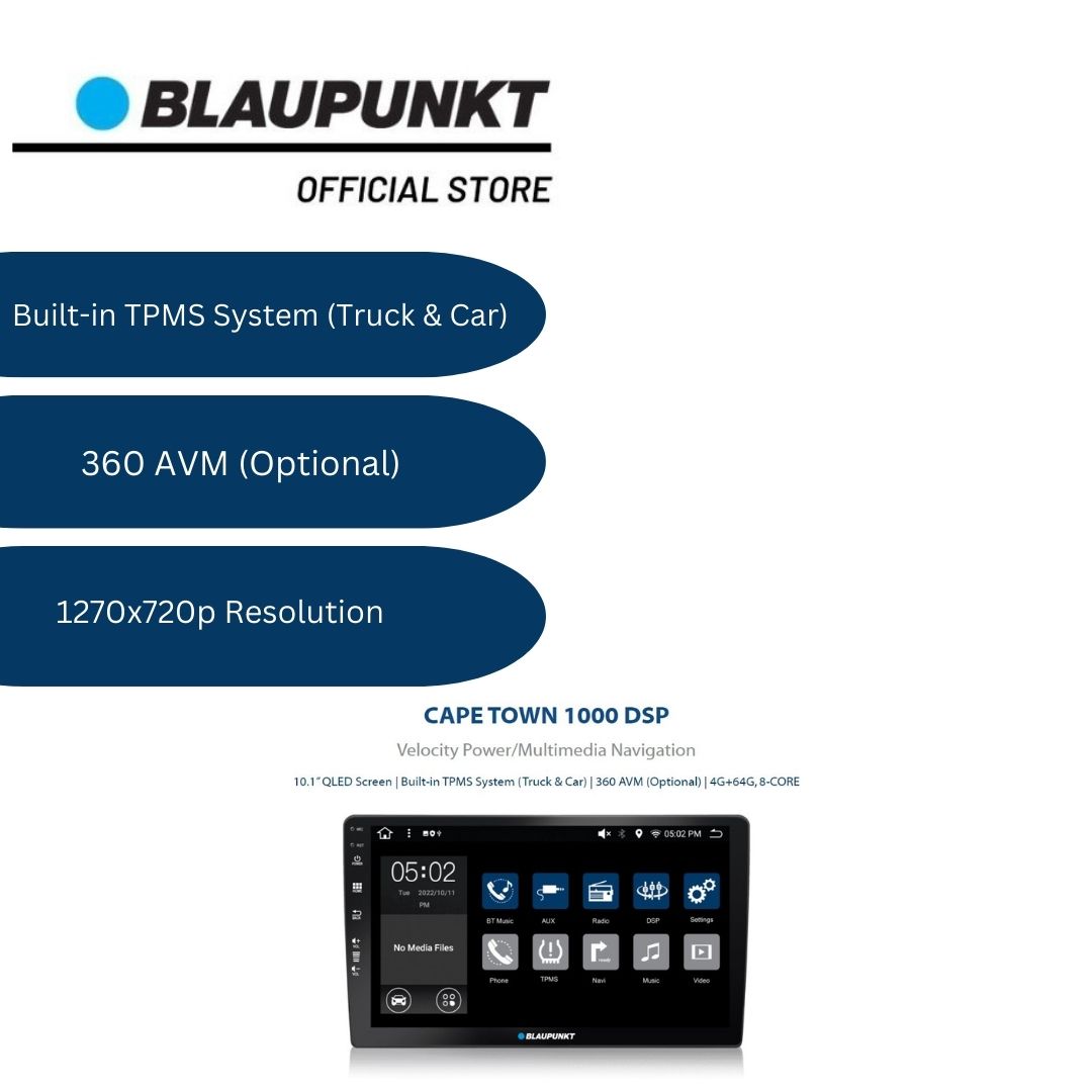 Blaupunkt CAPE TOWN 900/1000 DSP QLED Screen | Built-in TPMS System ...