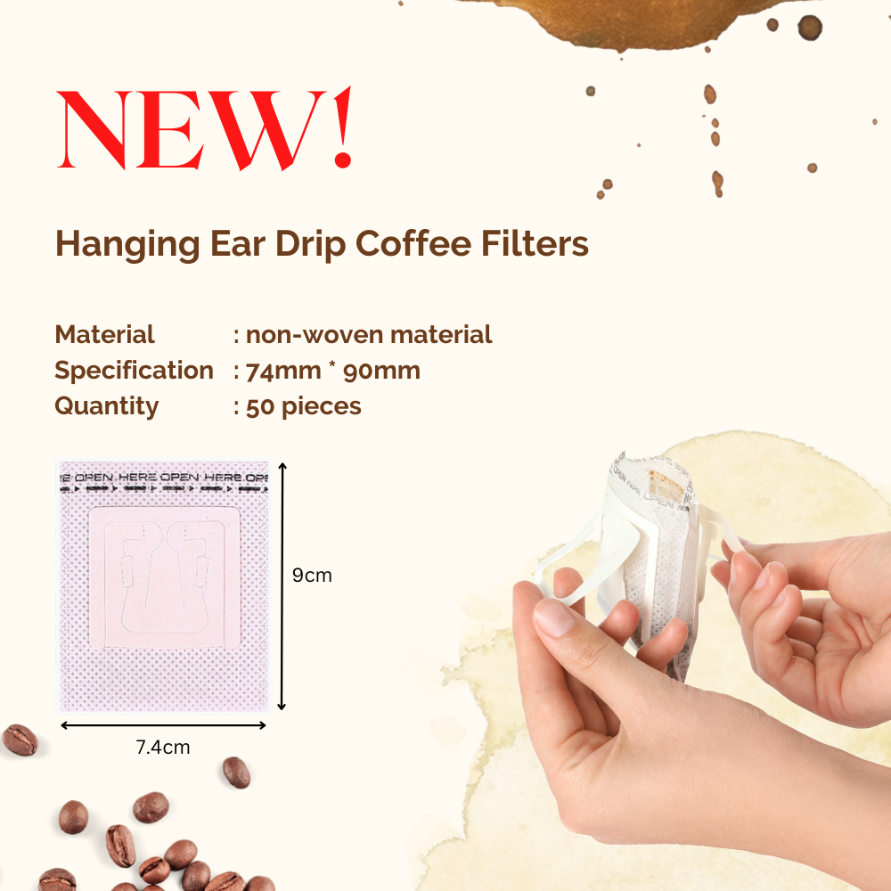 Hanging Ear Drip Coffee Filters (Bag of 50s) | Shopee Malaysia