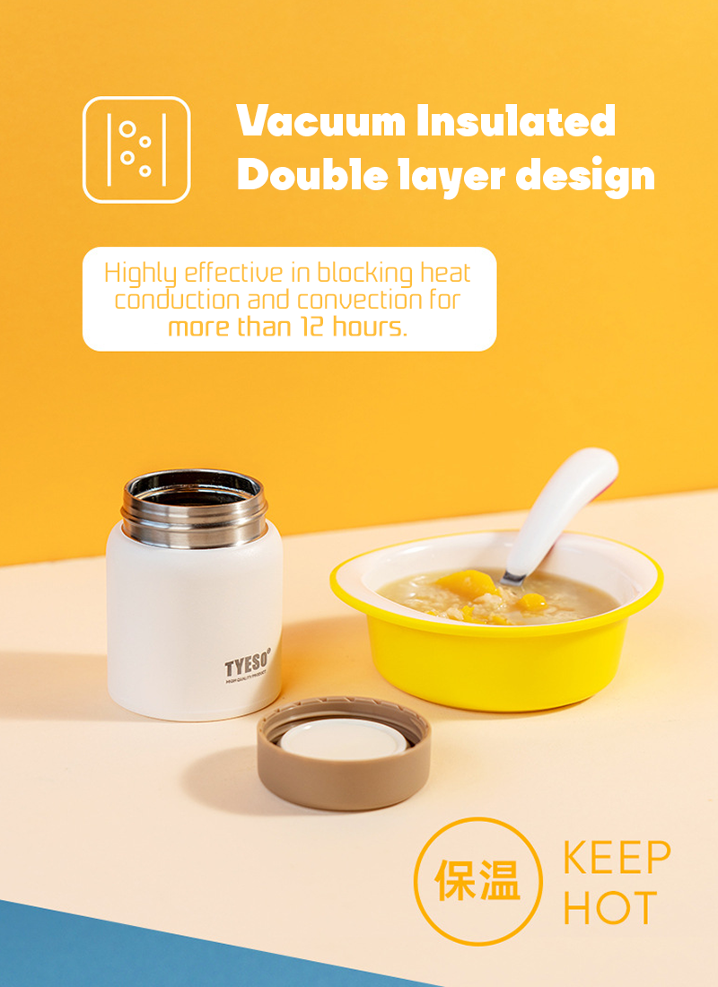 【AUTHORIZED DEALER】TYESO Thermos Food Jar 220ml/280ml Heat Preservation ...