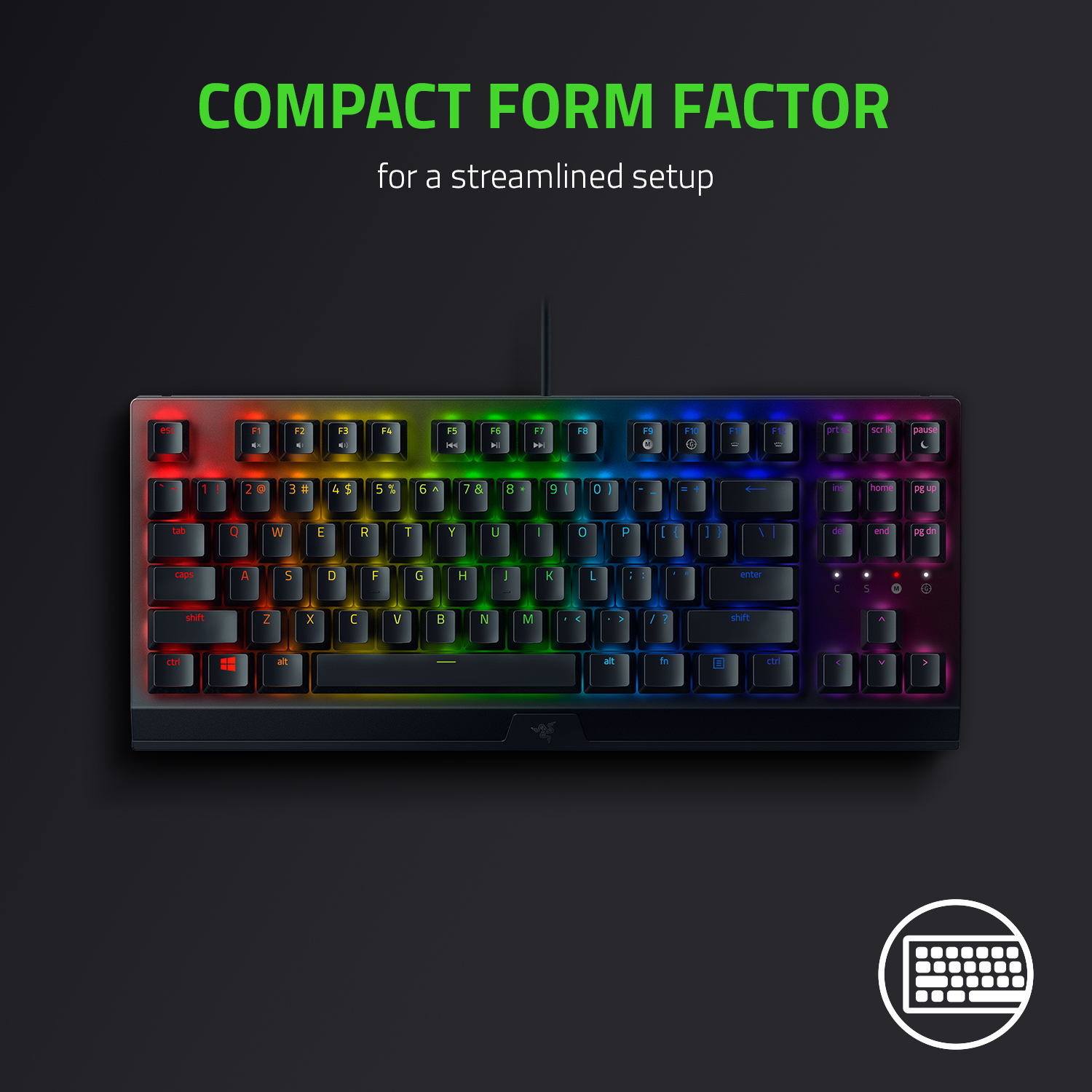 Razer BlackWidow V3 Tenkeyless TKL Mechanical Gaming Keyboard | Chroma ...