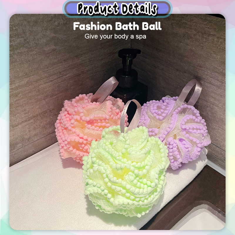 [Little B House] Super Soft Bath Ball Sponge Ball Body Shower Cleaning ...