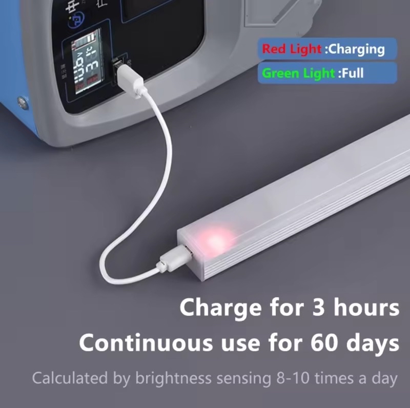【Rechargeable Motion Sensor LED】 Wireless Light Cabinet Lamp USB 5V ...