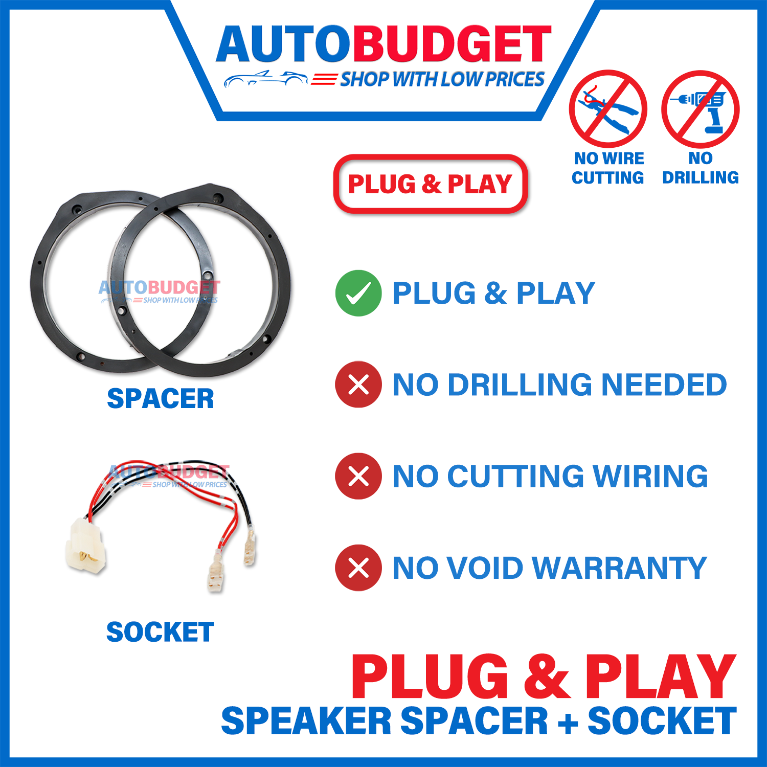 PROTON Persona Plug & Play Front & Rear Speaker Persona VVT DANTAX 6.5 ...