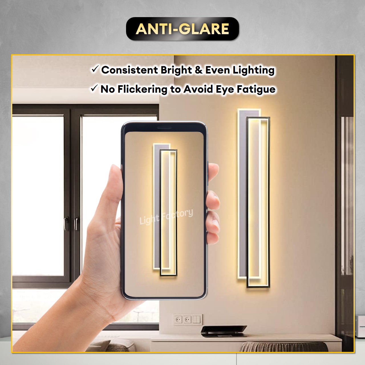 🔥NEW🔥Corridor Minimalist Wall Lamp 3 Colour LED Vertical Wall Light ...