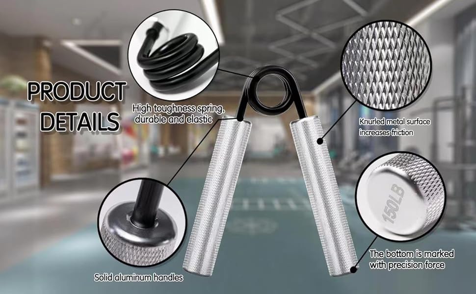Stainless Steel Hand Grip Finger Metal Hand Grippers Fitness Forearm ...