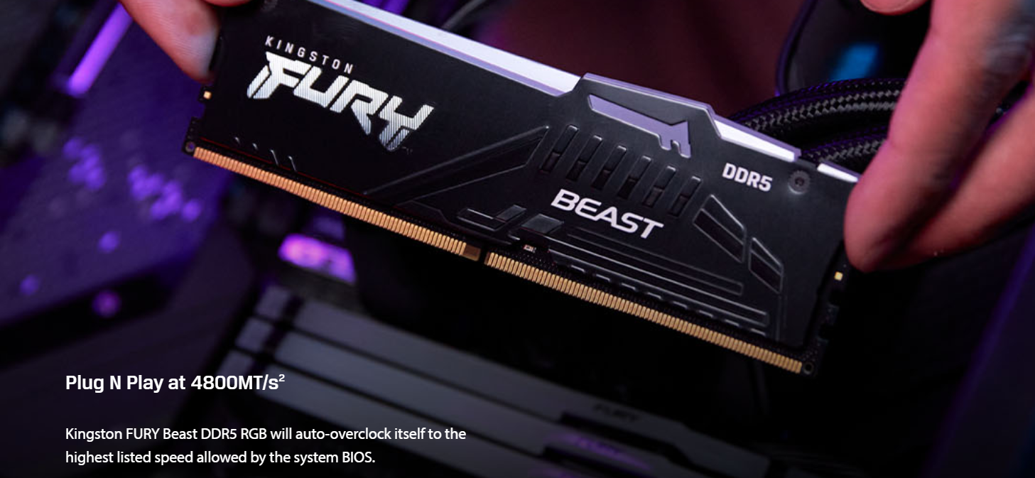 Kingston FURY BEAST RGB AMD EXPO DDR5 32GB 16GB 8GB 6000MHZ 5600MHZ 5200MHZ Kit Desktop RAM ...