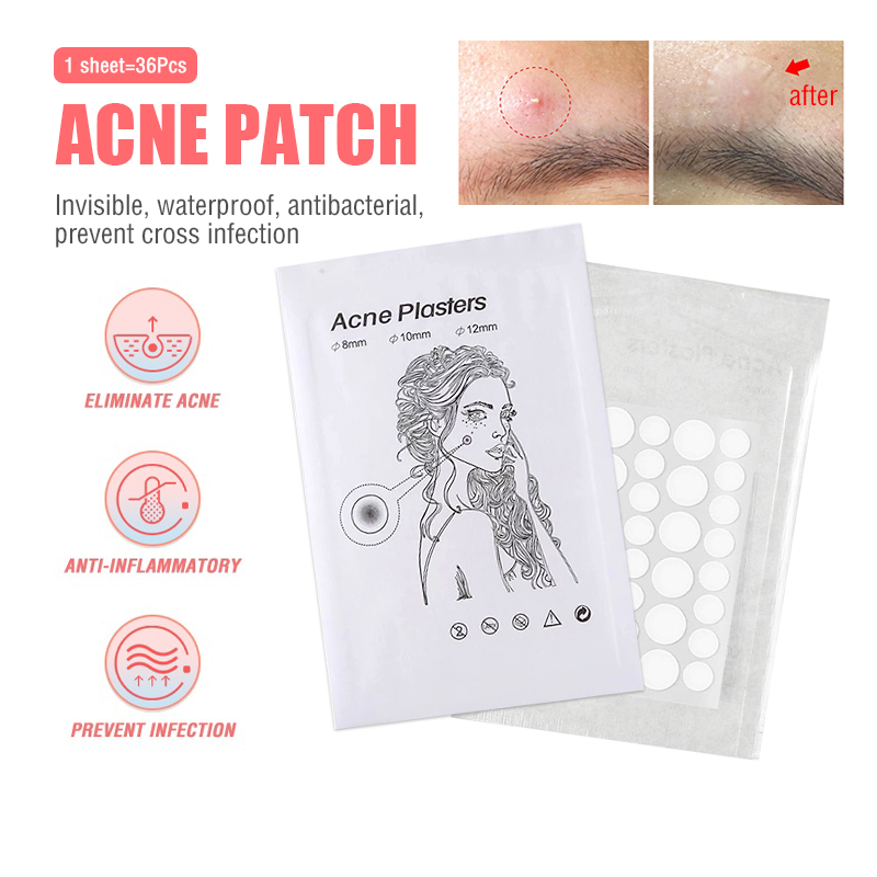 36Pcs Acne Pimple Removal Patch Acne Treatment Stickers Pimple Remover ...
