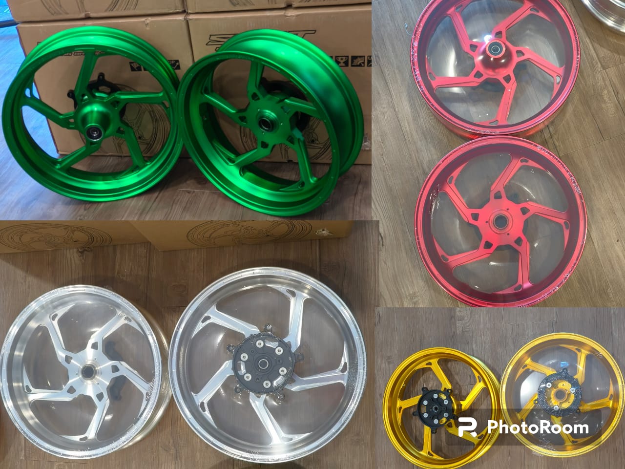 Original SMRT Sport Rim Xmax 300 Front & Rear Set 3.5x15 / 4.0x14 High ...