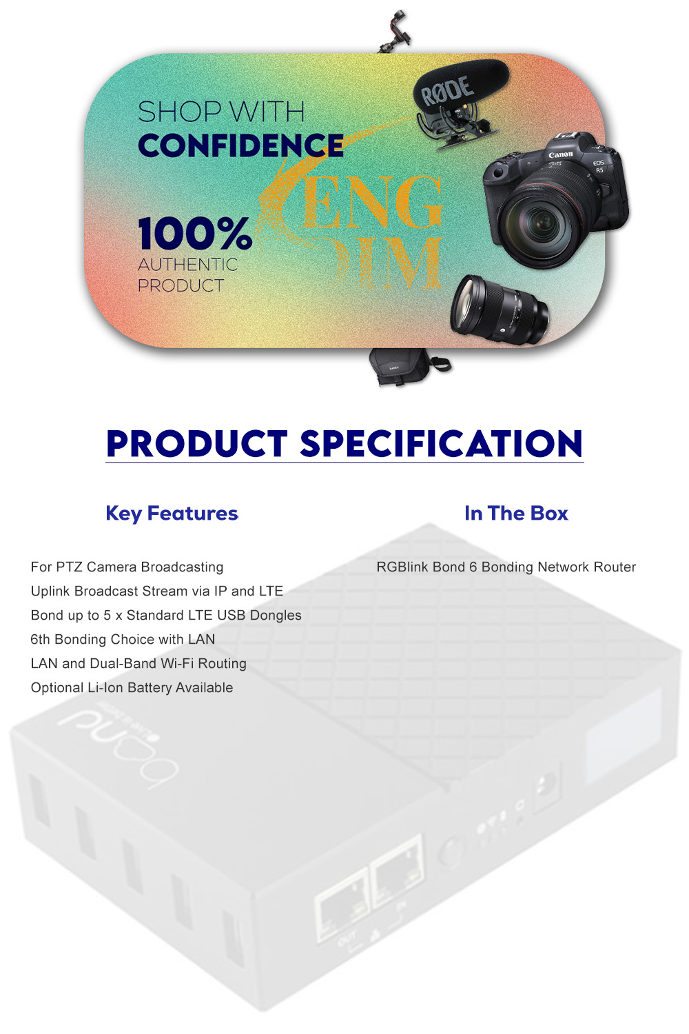 RGBlink Bond 6 Bonding Network Router | Shopee Malaysia