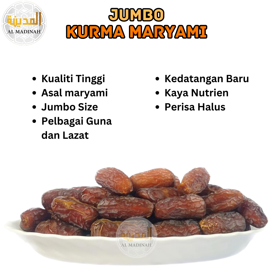 Maryami Jumbo Dates, Premium Maryami Jumbo Kurma (5kg ) | Shopee Malaysia