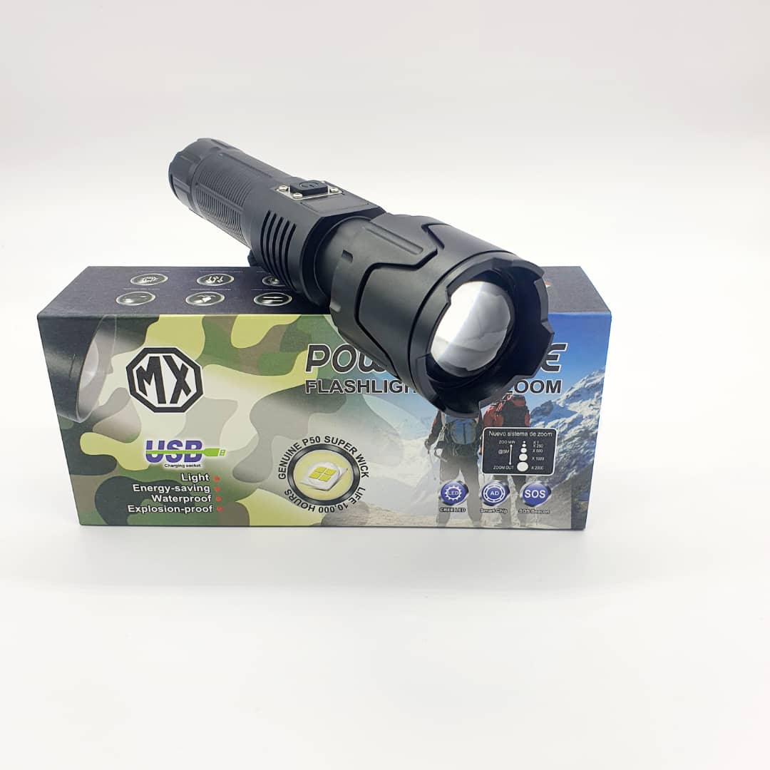 Multifunctional Fast USB Charging Zoom Flashlight with digital Display ...