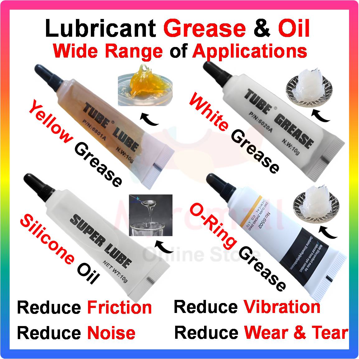 TUBE Grease Bearing Minyak Gris Silicone Oil O Ring Lubricant High Temperature | Shopee Malaysia