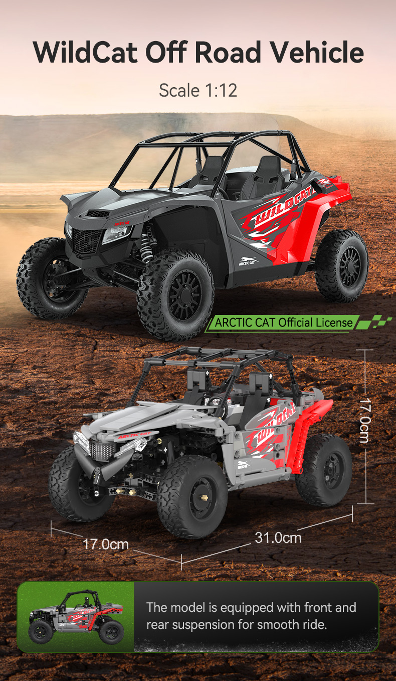 CaDA Arctic Cat Wildcat XX 1:12 C62006W Block Toy Set (686 Pieces ...