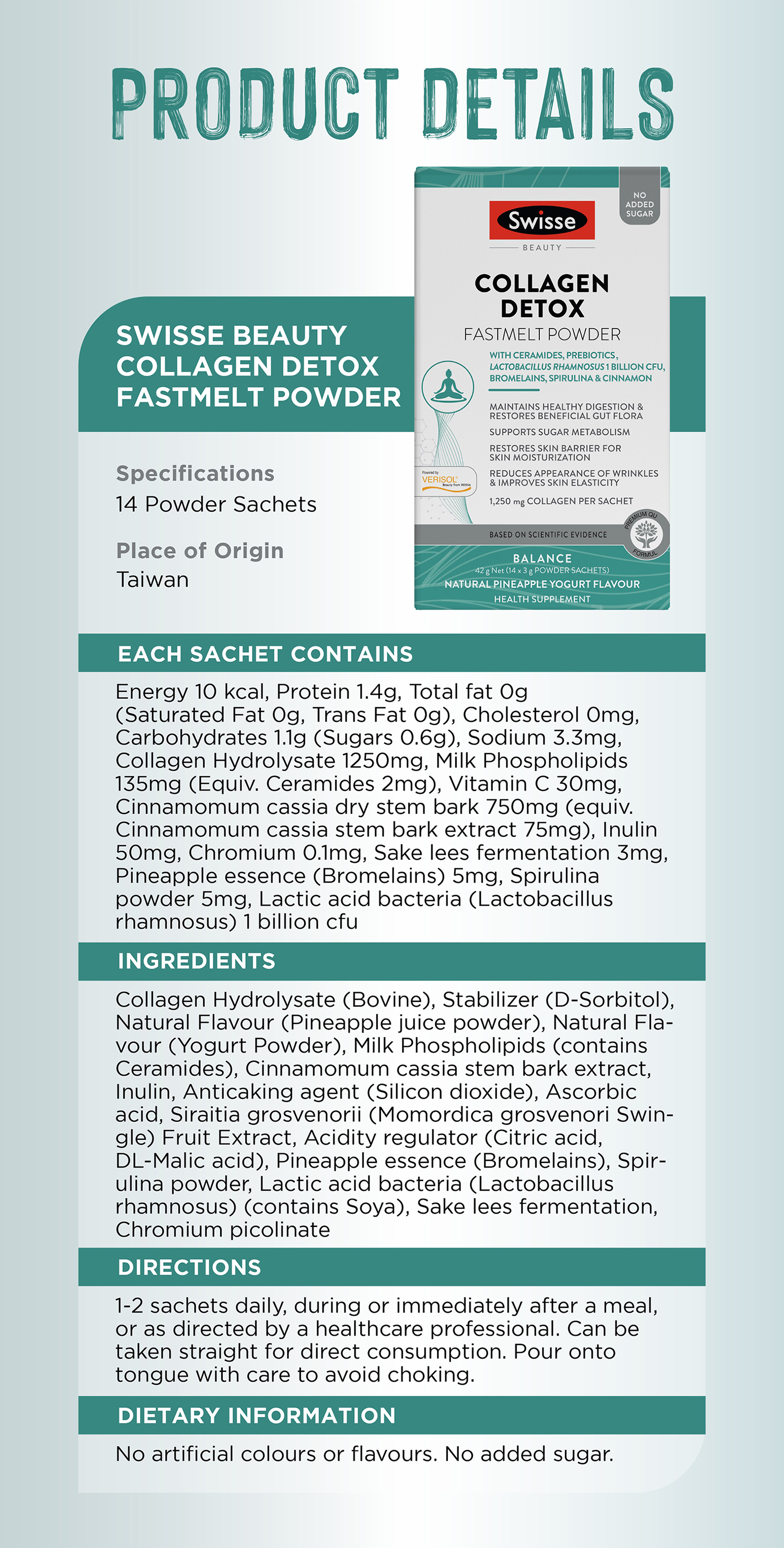 Swisse Beauty Collagen Fastmelt Powder (14 x 3g) | Shopee Malaysia