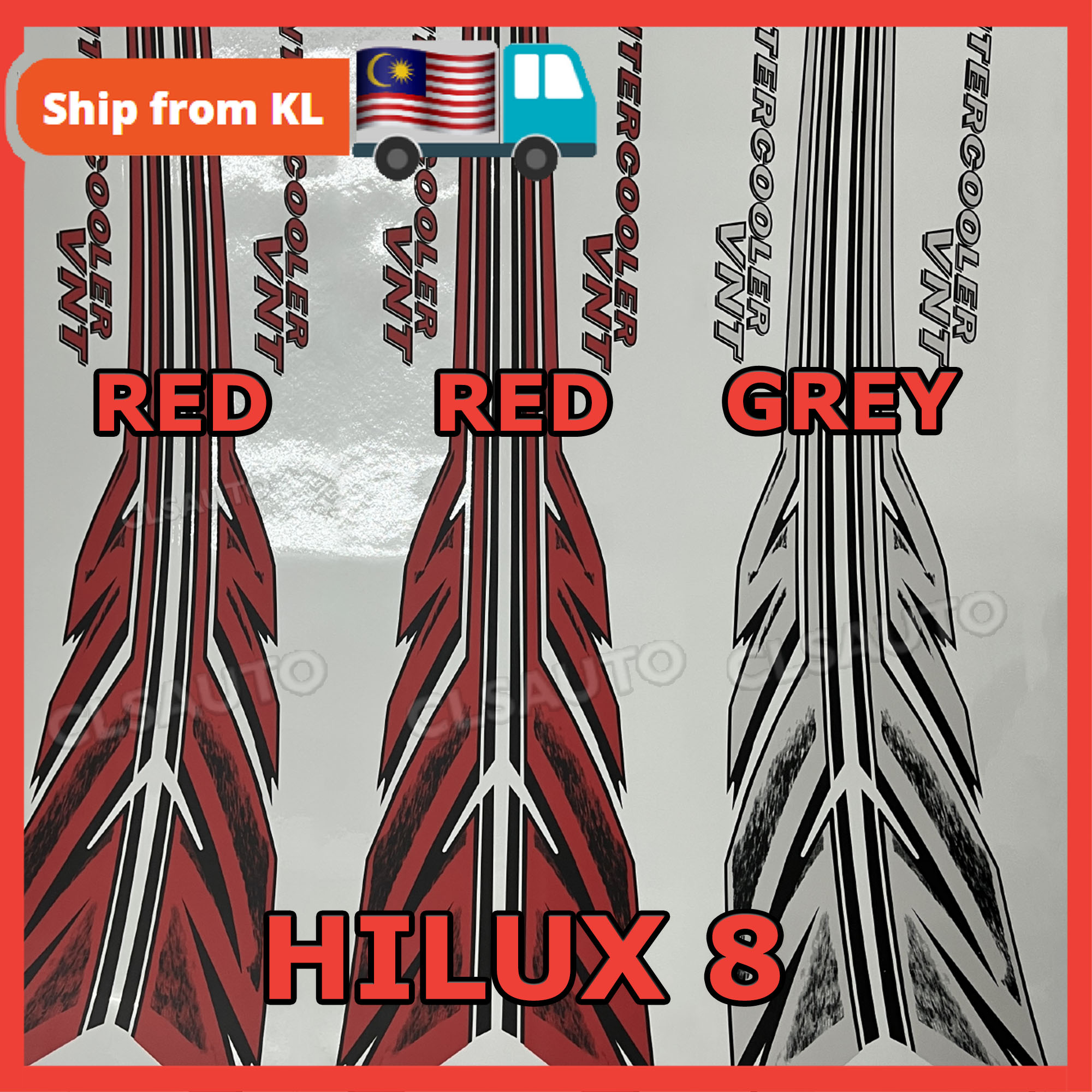 Toyota Hilux Sticker Body Side Lining Decal Design 8 1Set Accessories ...