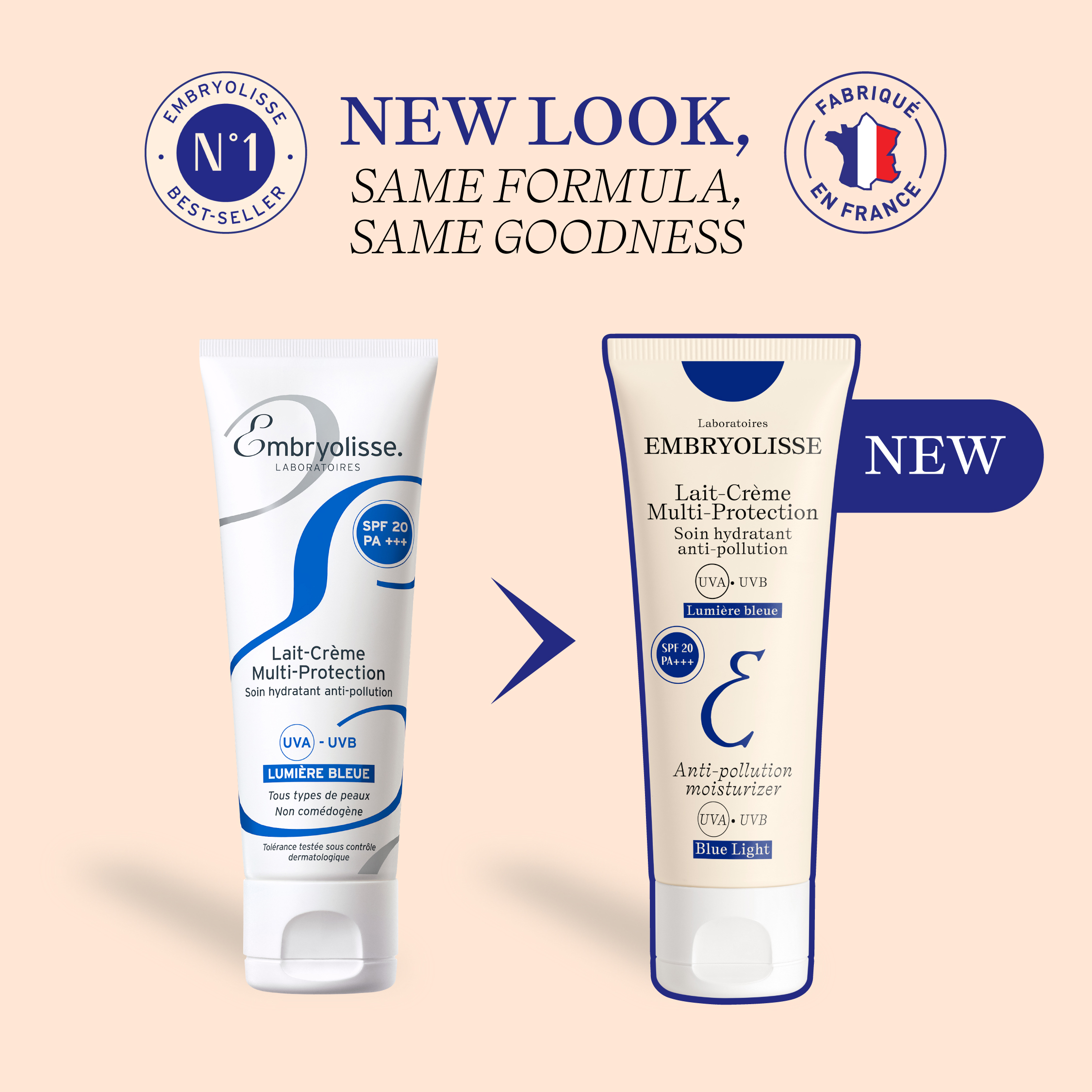 EMBRYOLISSE Lait-Crème Multi Protection SPF 20 PA +++ (40ml) [EXP: 04/ ...