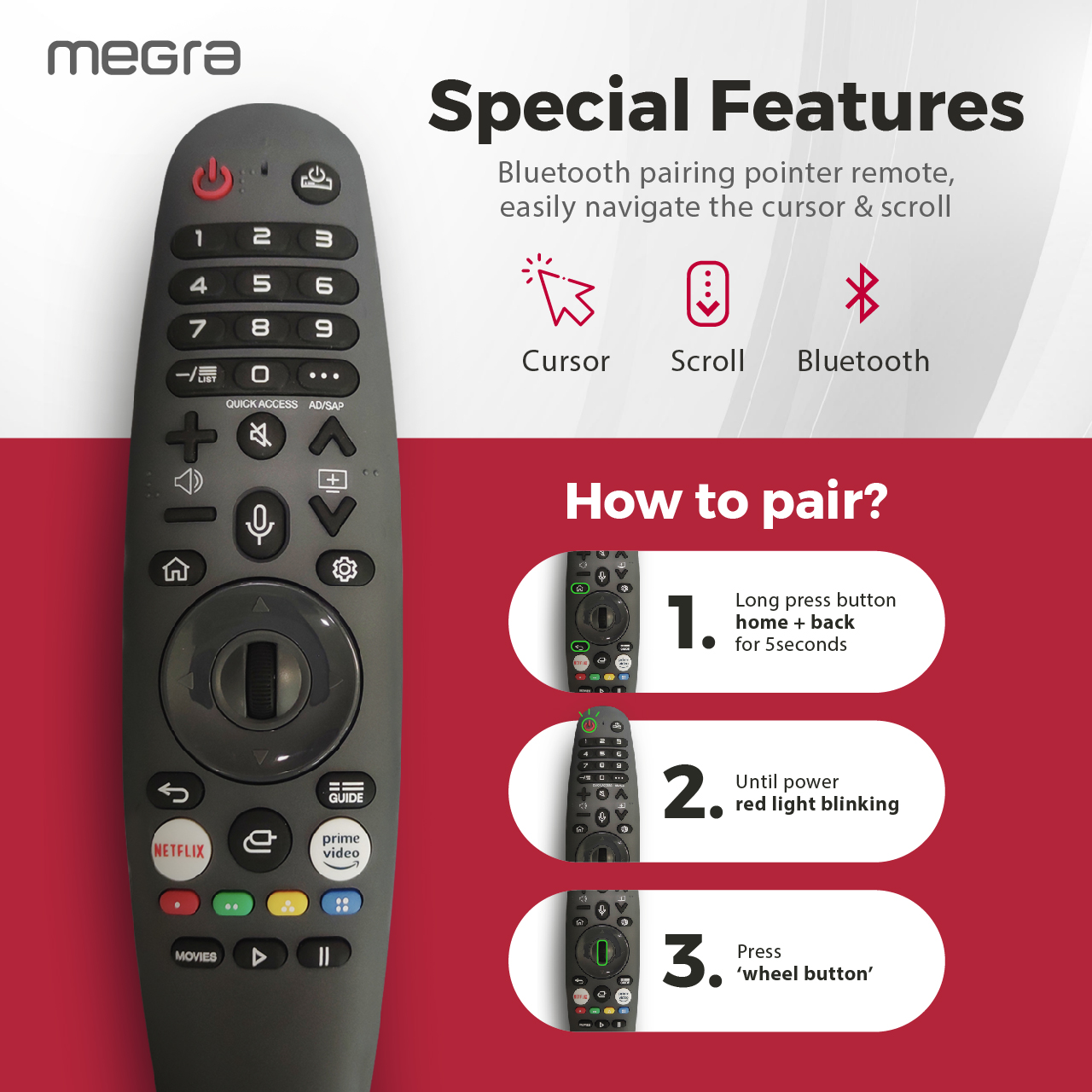 Megra QLED TV 98 Inch / 85 Inch QLED Smart TV 4K UHD TV Bluetooth 5G AI ...