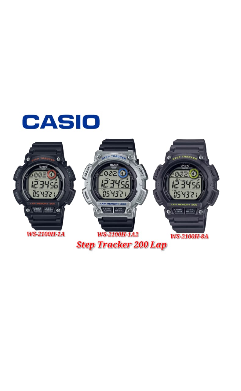 Casio Men's Digital Watch WS-2100H Resin Band Sports Watch | Shopee Malaysia