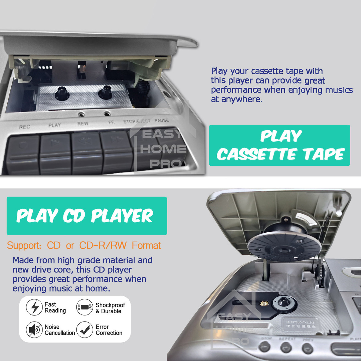 [CLEARANE STOK]GOLDYIP VCD-3120 CD BOOMBOX MICRO HI-FI COMPONENT SYSTEM CD RADIO CASSETTE PLAYER ...