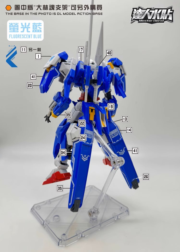[MASTER DALIN] HO19 HG 1/144 GN-001 AVANCHE EXIA GUNDAM WATER SLIDE ...