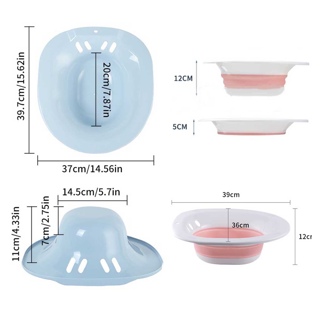 🐳Sitz Bath Basin for Toilet Seat Bath Tub Sitz Maternity Toilet Besen ...