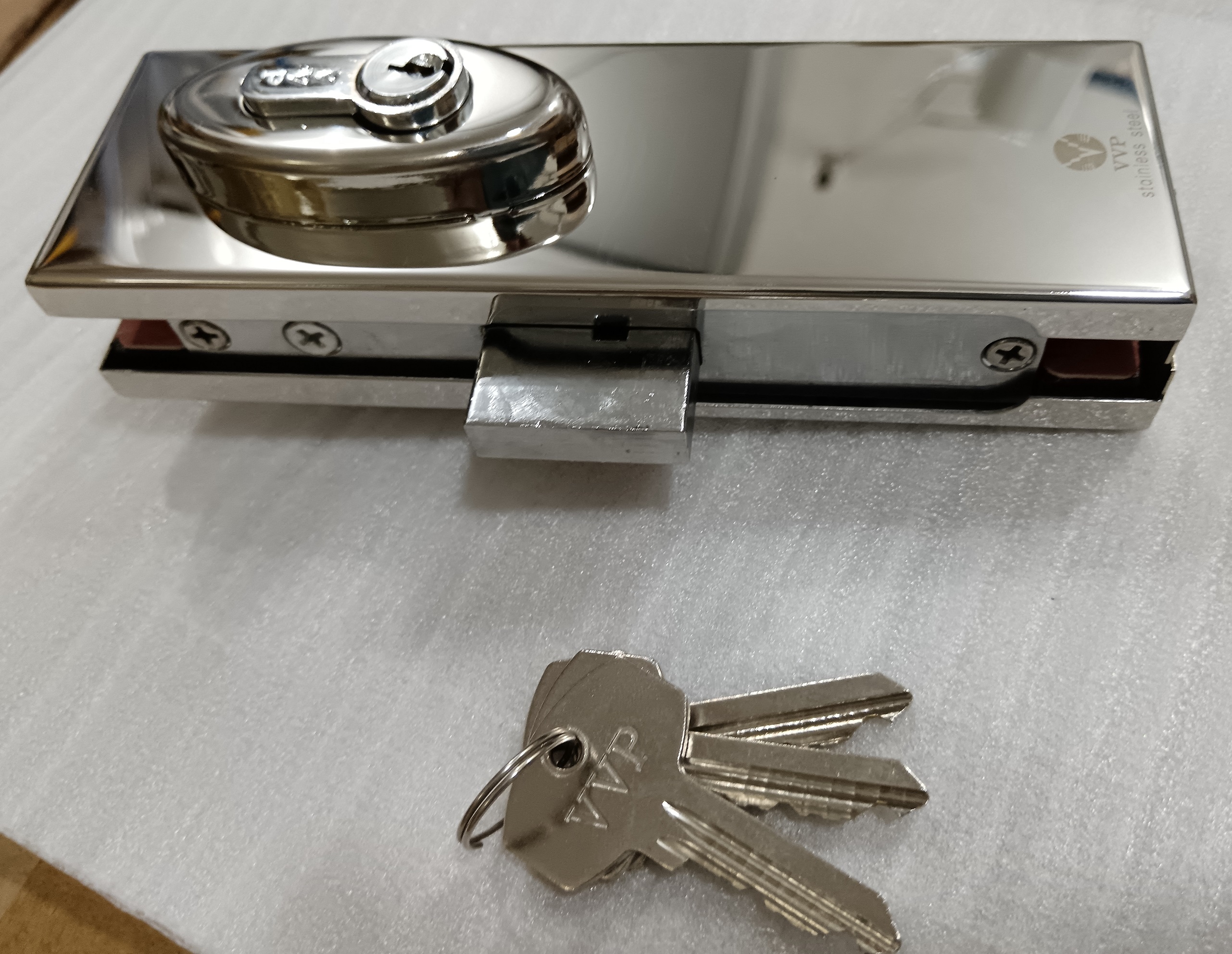 FL50 VVP Patch Lock Bottom Lock Glass Door Lock VVP Kunci Pintu Kaca ...