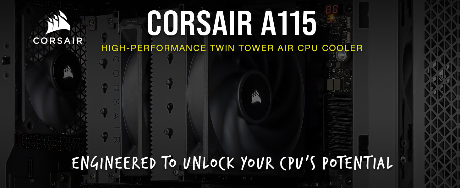 Corsair A115 Twin Tower CPU Air Cooler | Shopee Malaysia