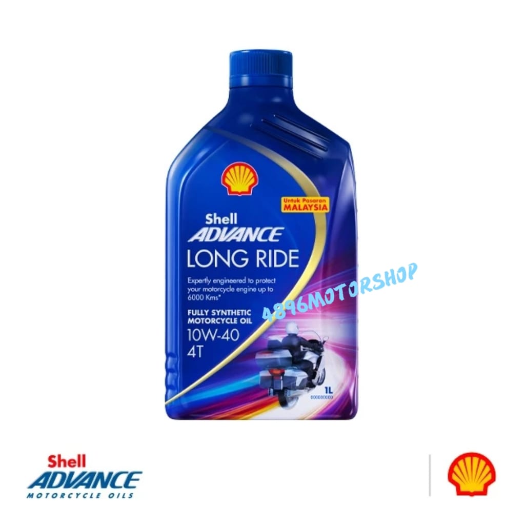 100% ORIGINAL SHELL LONG RIDE 10W40 10W-40 FULLY SYTHETIC 1.2L ENGINE ...