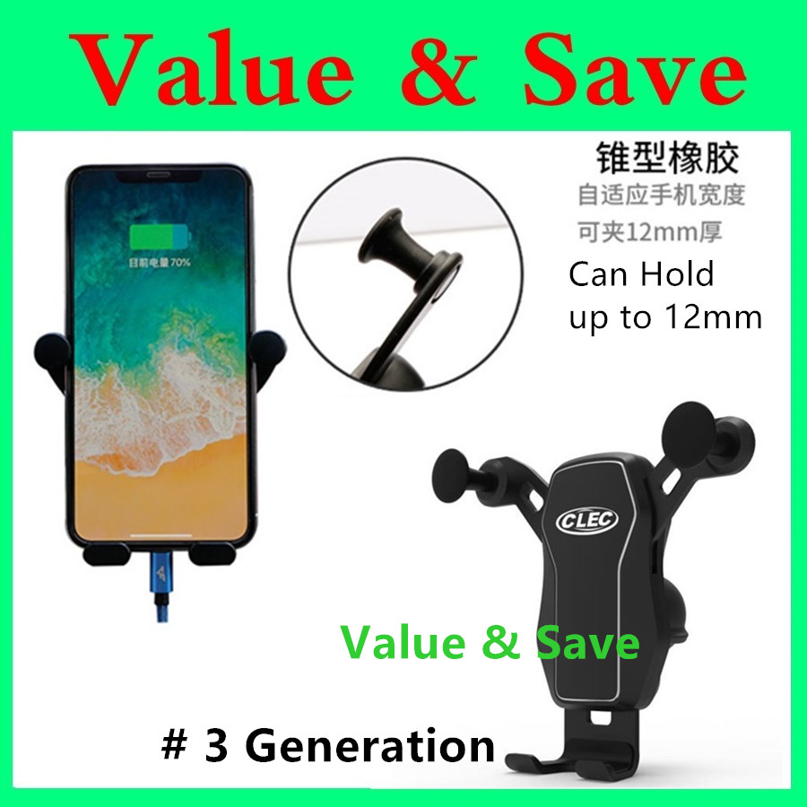 Perodua Ativa Custom Fit Gravity Phone Holder Air Vent Aircond Mobile ...