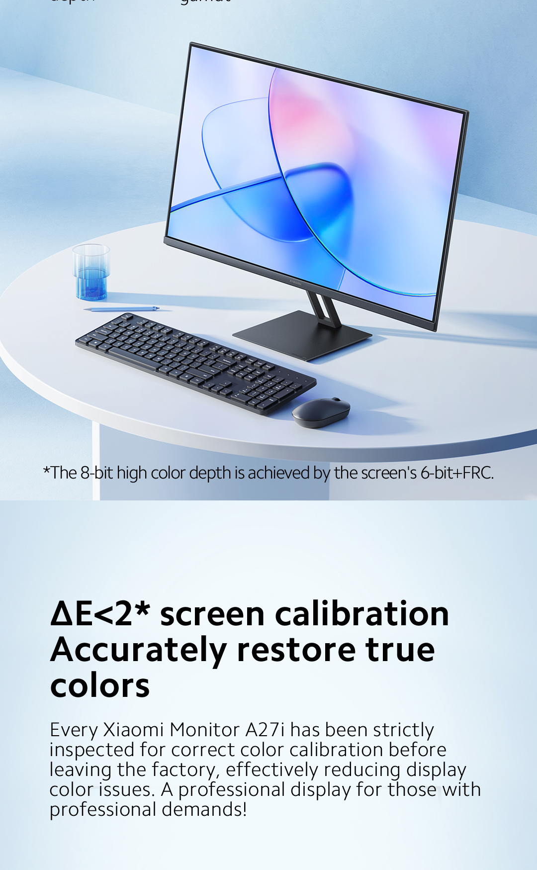 Xiaomi Monitor A27i 1080P/100Hz refresh rate/HDMI 2.0+DP 1.4 port/IPS ...