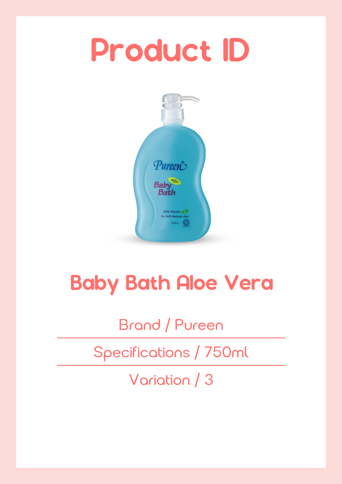 Pureen Baby Bath (750ml) | Shopee Malaysia
