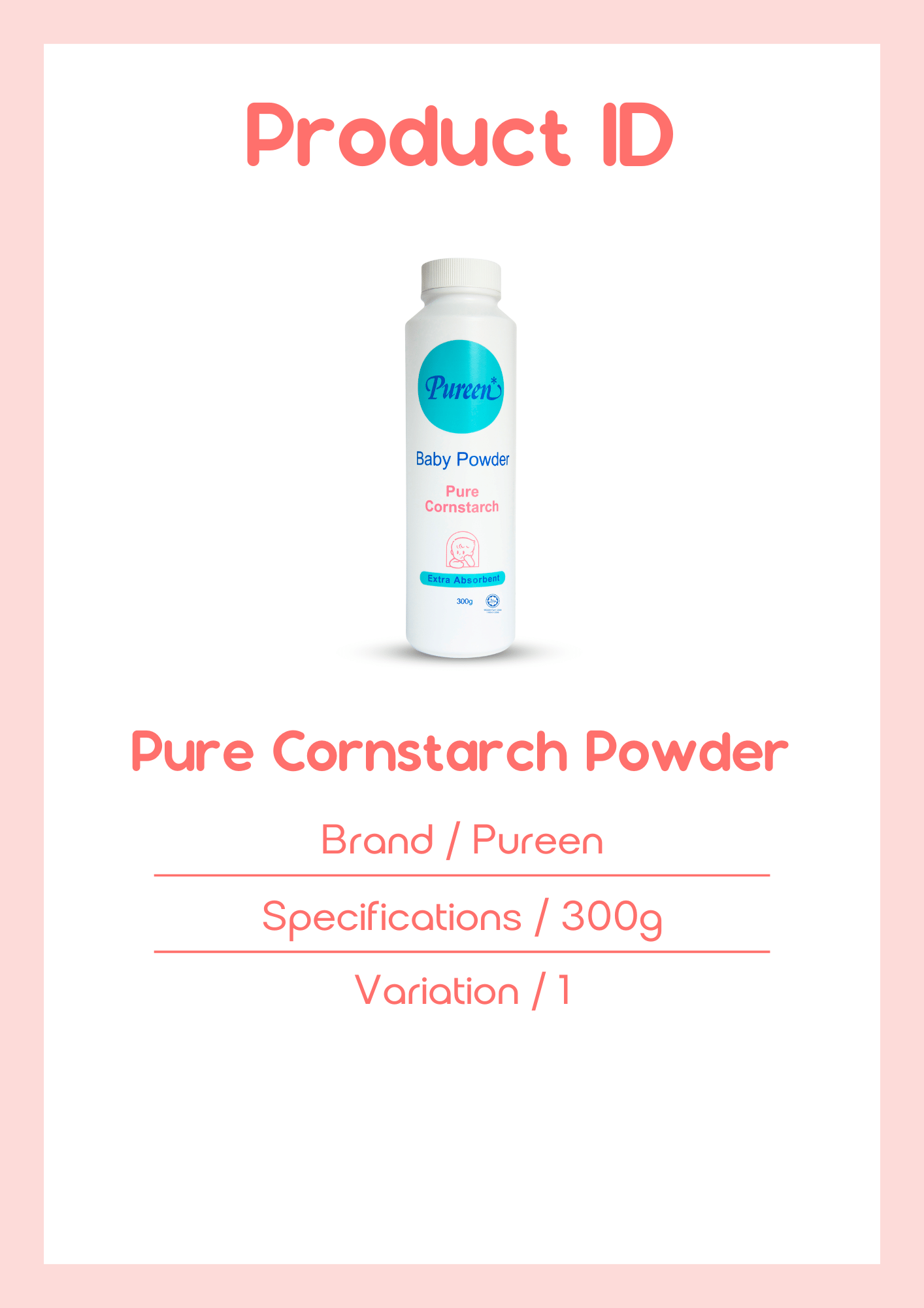 Pureen Cornstarch Powder (300g) | Shopee Malaysia