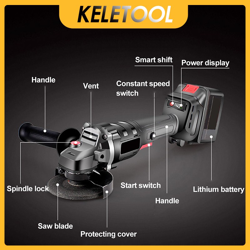 Heavy Duty Makita Angle Grinder Cordless Mini 磨机 Mesin Grander Grinder ...
