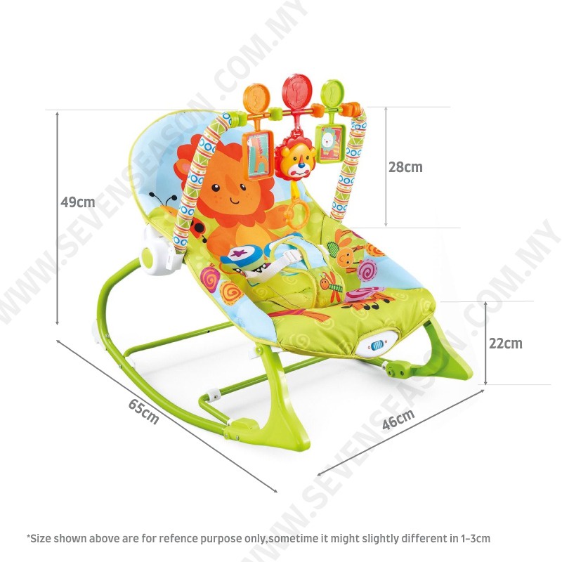 Premium Rocker Bouncer Toddler Music Sleeping Baby Rocking Swing Chair ...