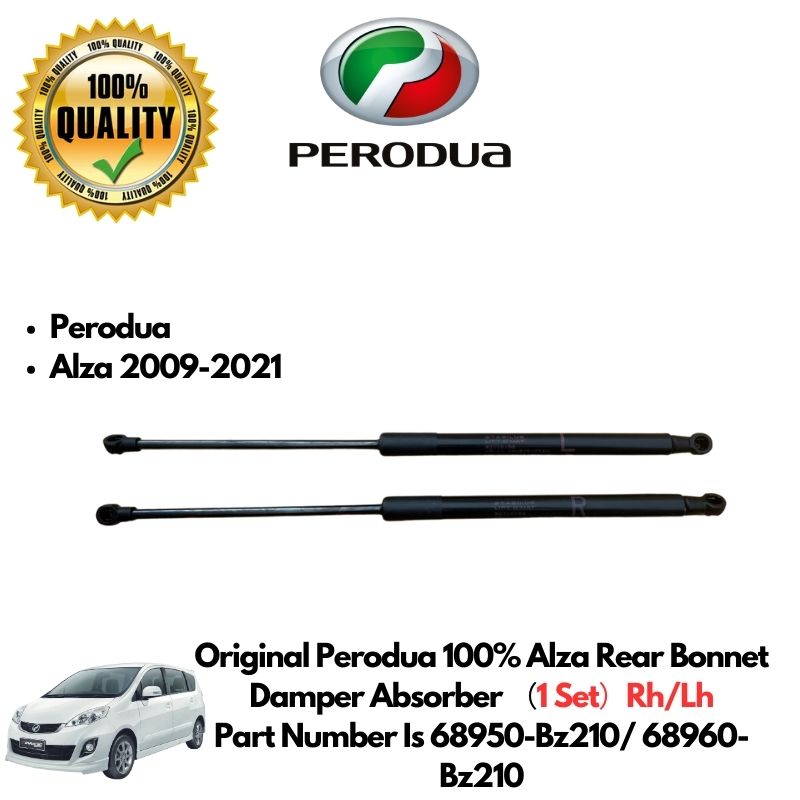 Original Perodua 100% Alza Rear Bonnet Damper Absorber （1 Set）Rh/Lh ...
