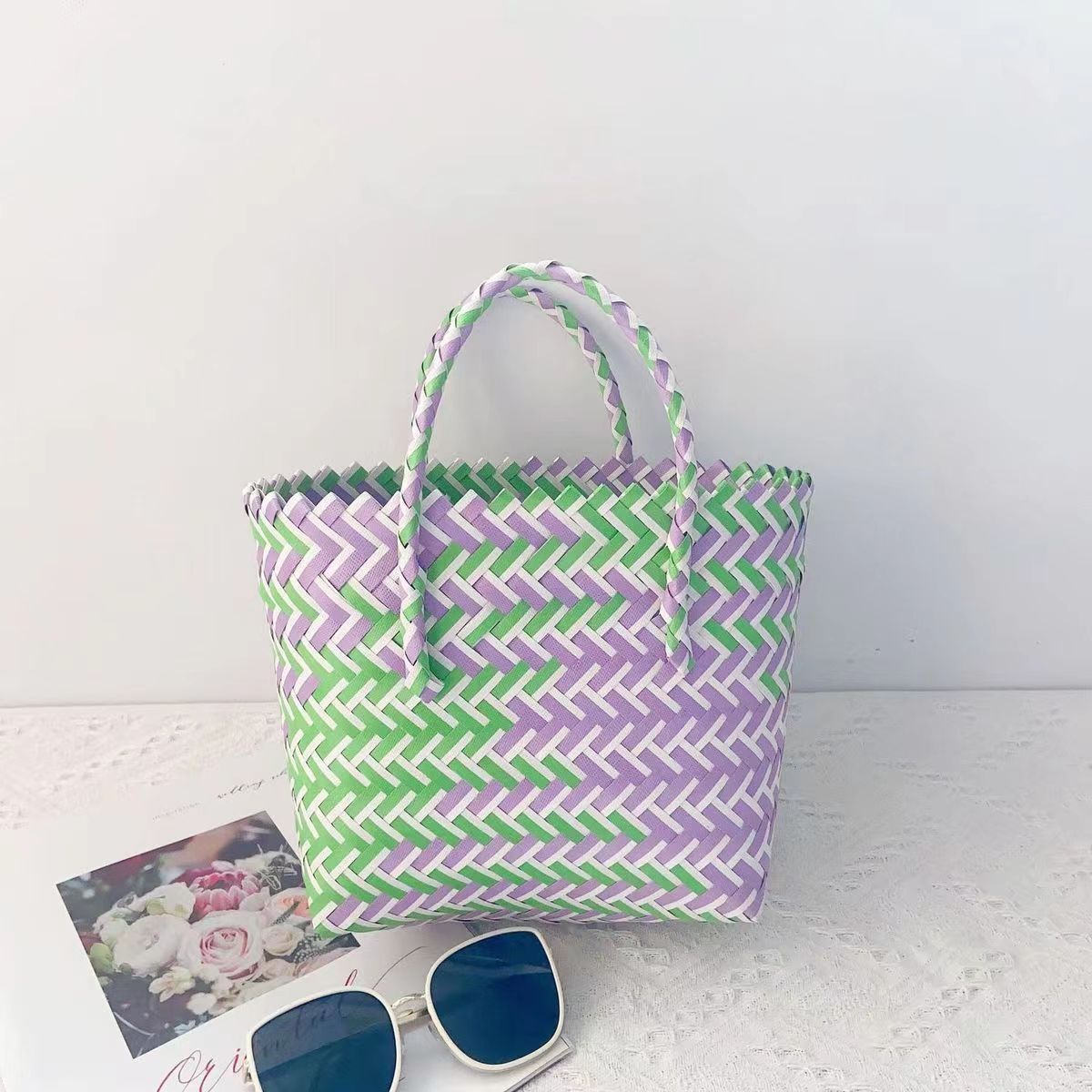 Beg Anyaman Goodies Bag (M) Bakul Anyaman Beg Doorgift Plastic Woven ...